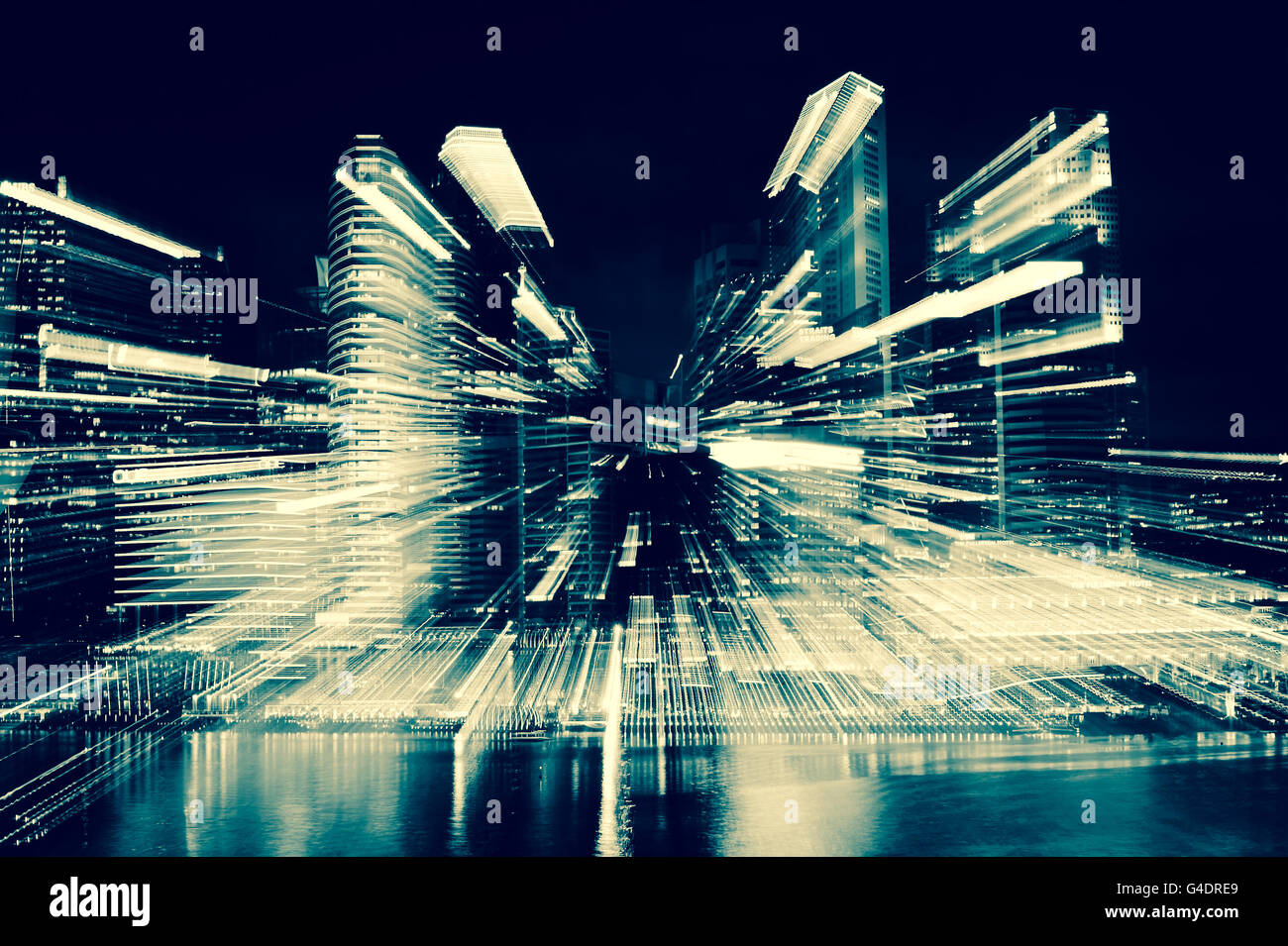Blur background of cityscape architecture building business metropolis ...