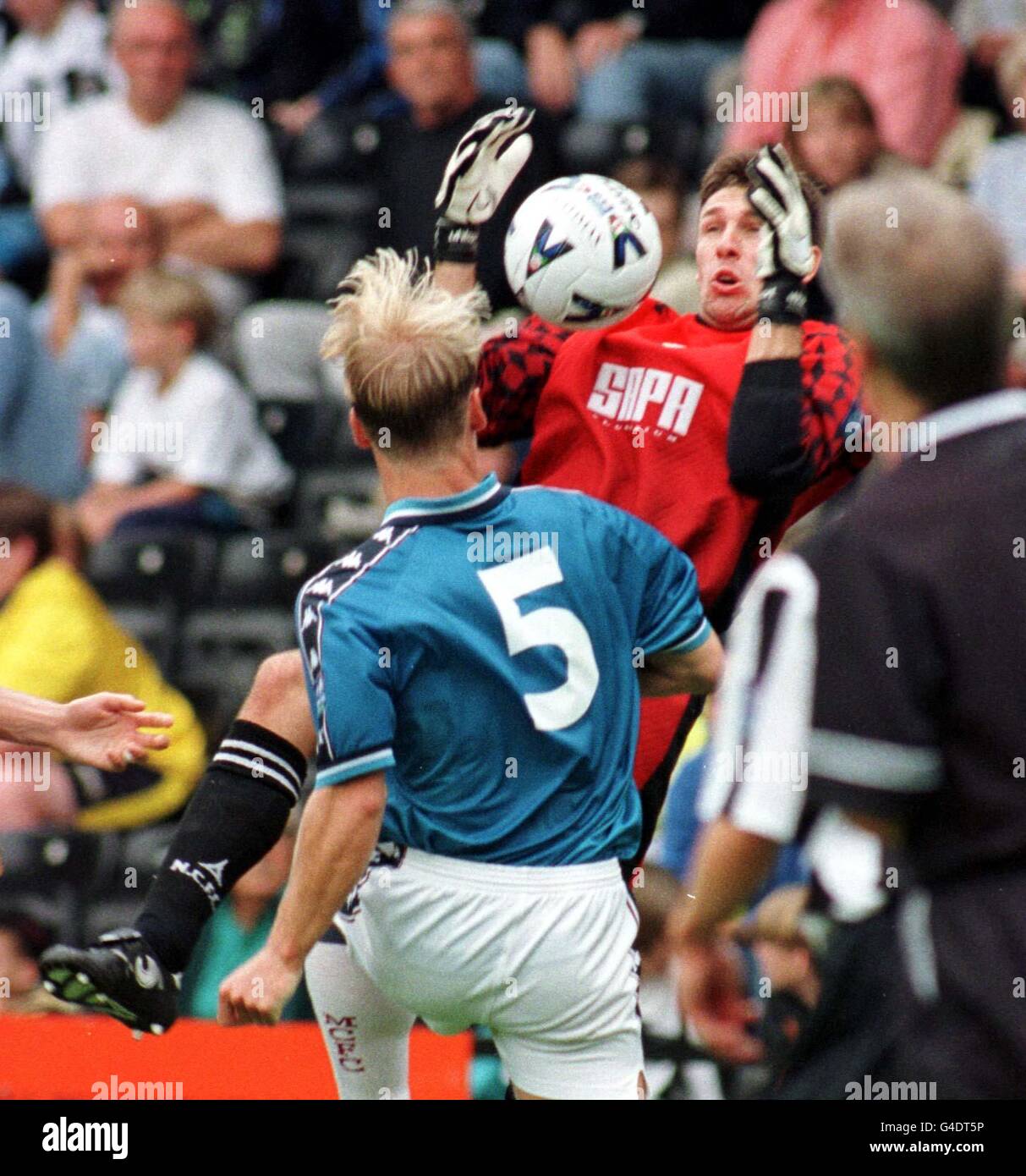 NOTTS COUNTY V MAN CITY; COUNTY KEEPER DARREN WARD COMES UNDER PRESSURE ...