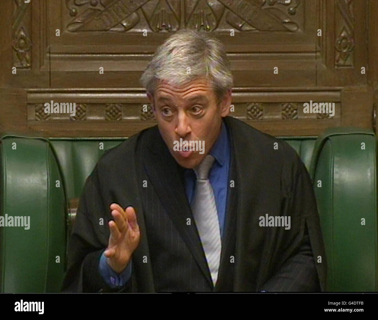 John Bercow, Speaker of the House of Commons addresses MPs in the House ...