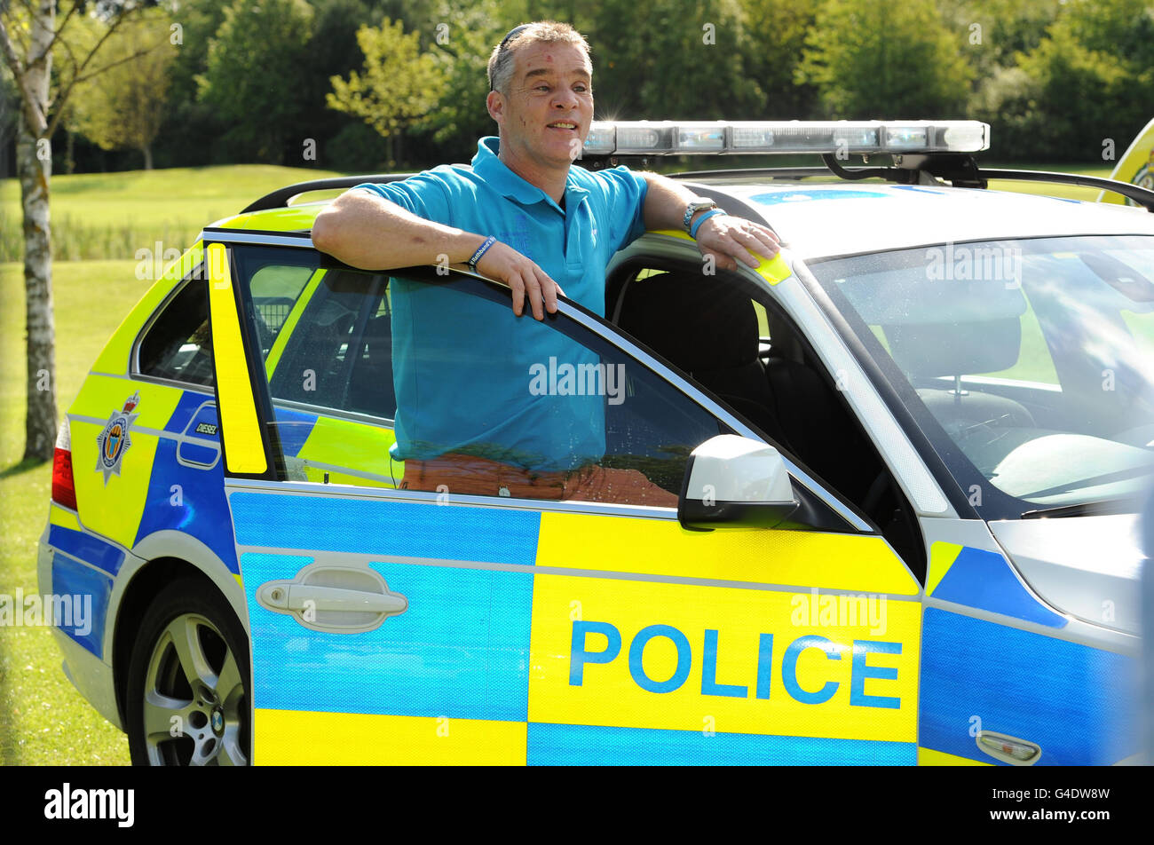 Pc David Rathband, blinded in an attack by gunman Raoul Moat, at his ...