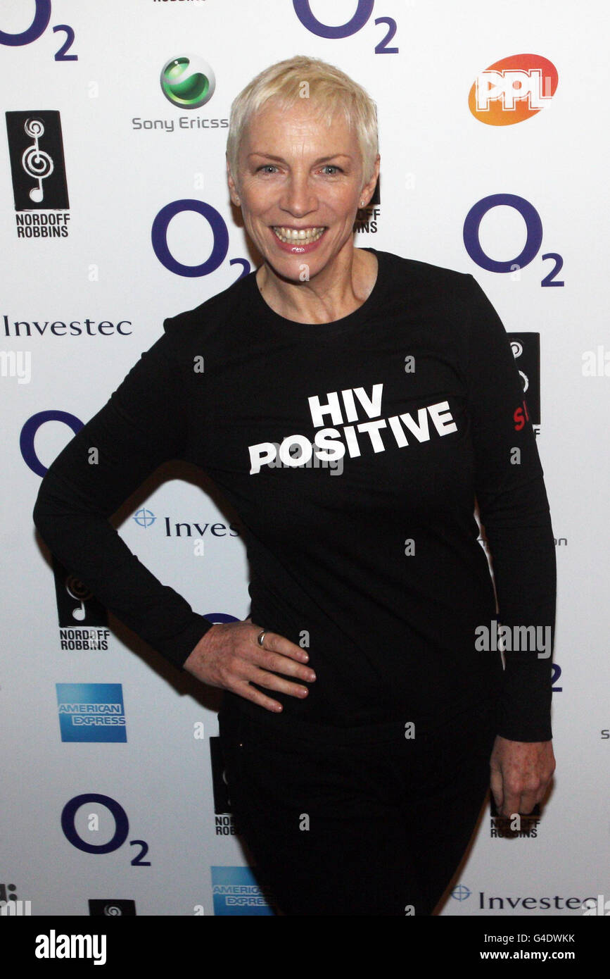 Annie lennox nordoff robbins o2 silver clef awards in hilton hi-res stock photography and images ...