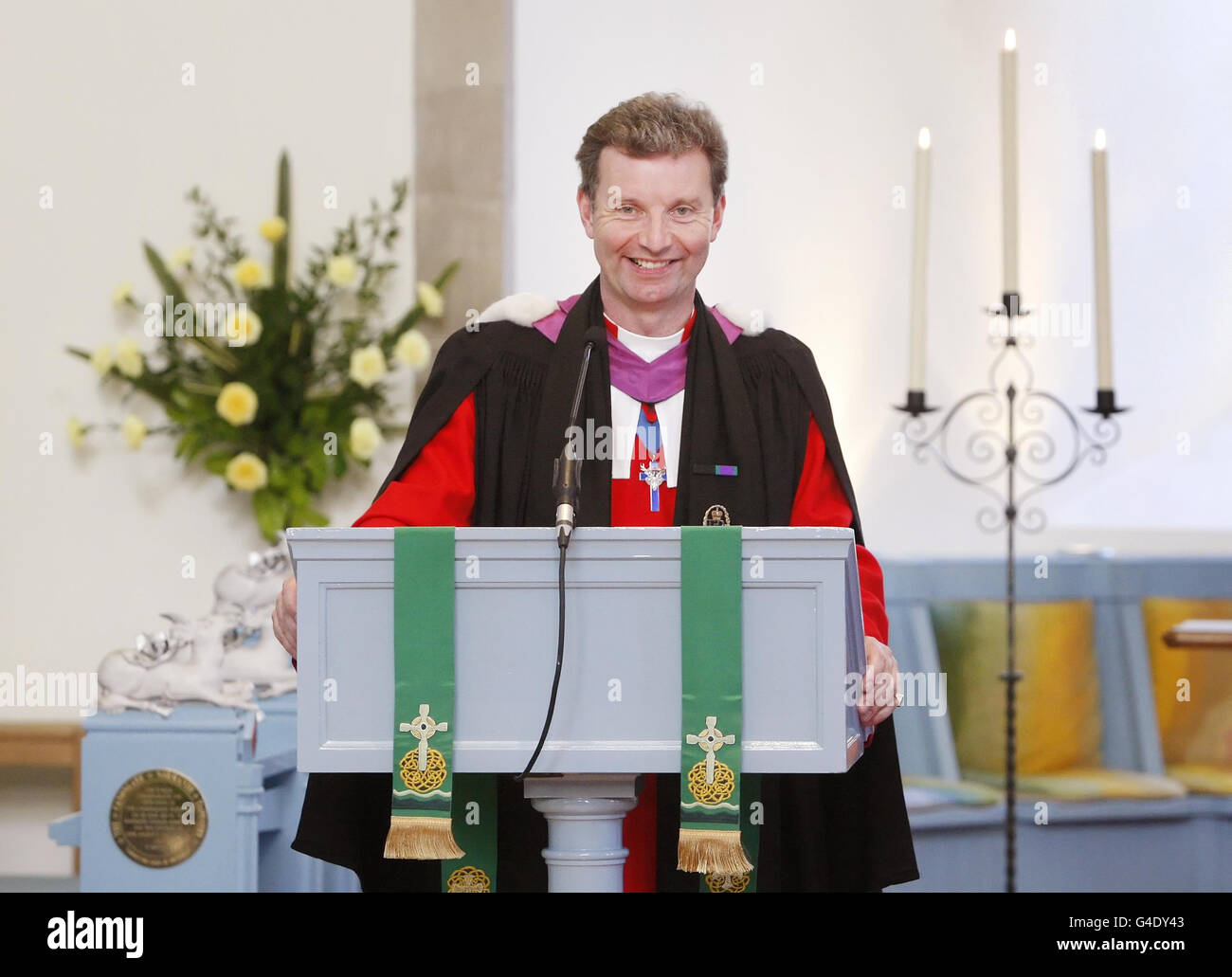 The Reverend Neil Gardner at the Canongate Kirk in Edinburgh, Scotland ...