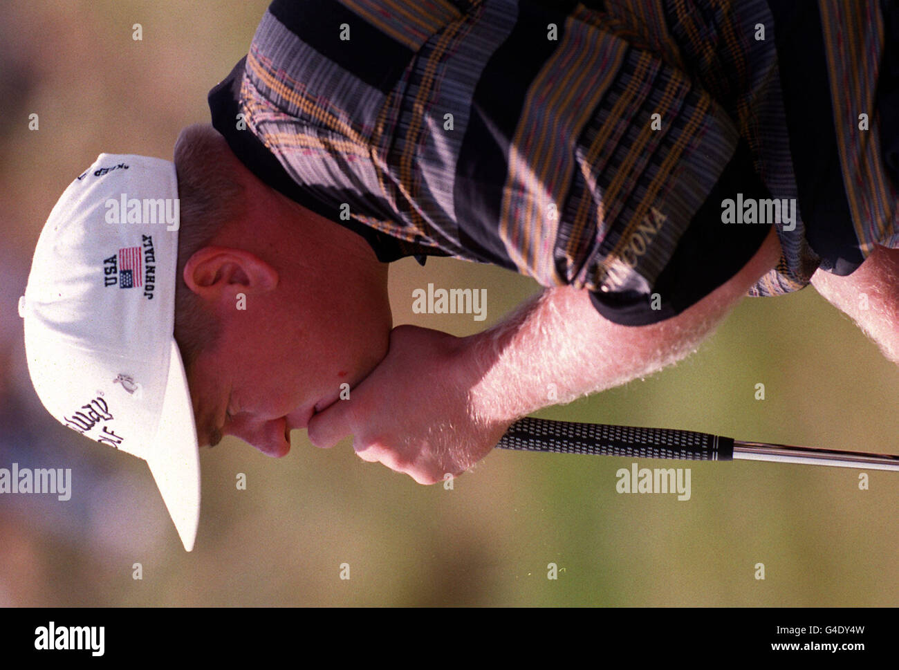 Open Golf/Daley rests Stock Photo - Alamy