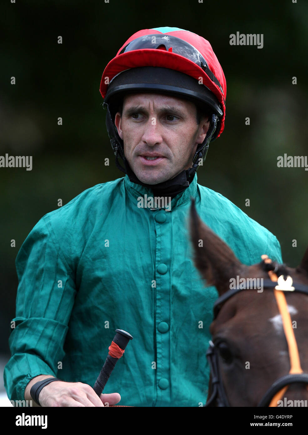Horse Racing - Sandown Park. Jockey Neil Callan Stock Photo - Alamy