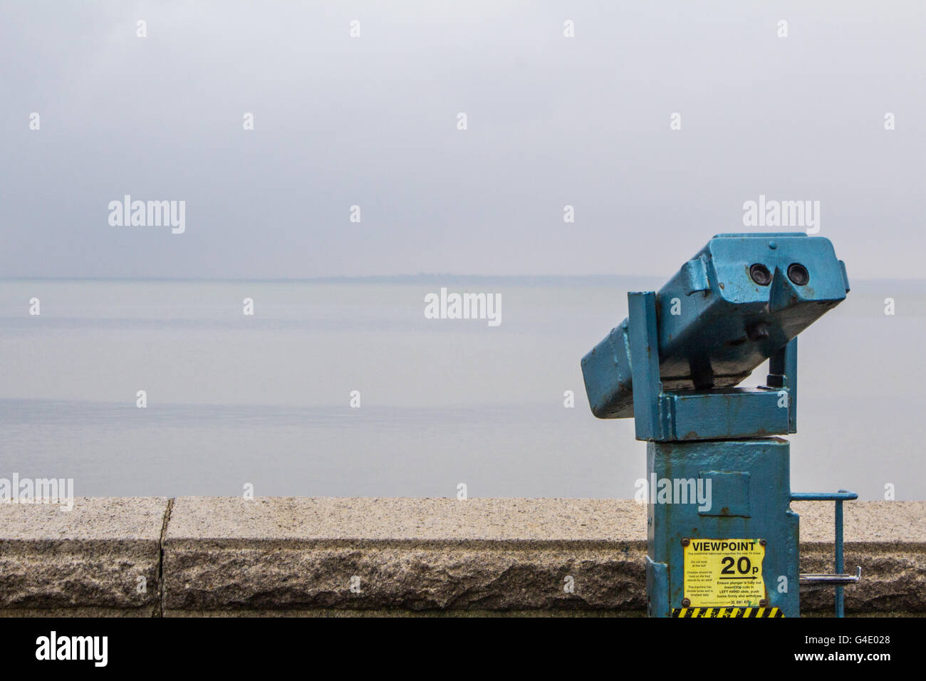 Seaside coin operated telescopic viewer Stock Photo - Alamy