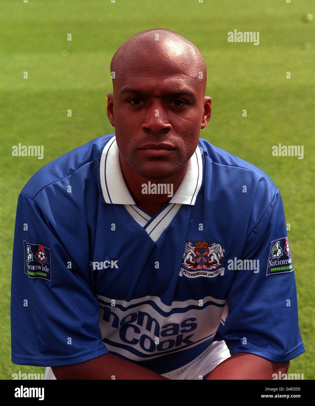 PETER SHEARER OF PETERBOROUGH UNITED FOOTBALL CLUB AT THE LONDON ROAD ...