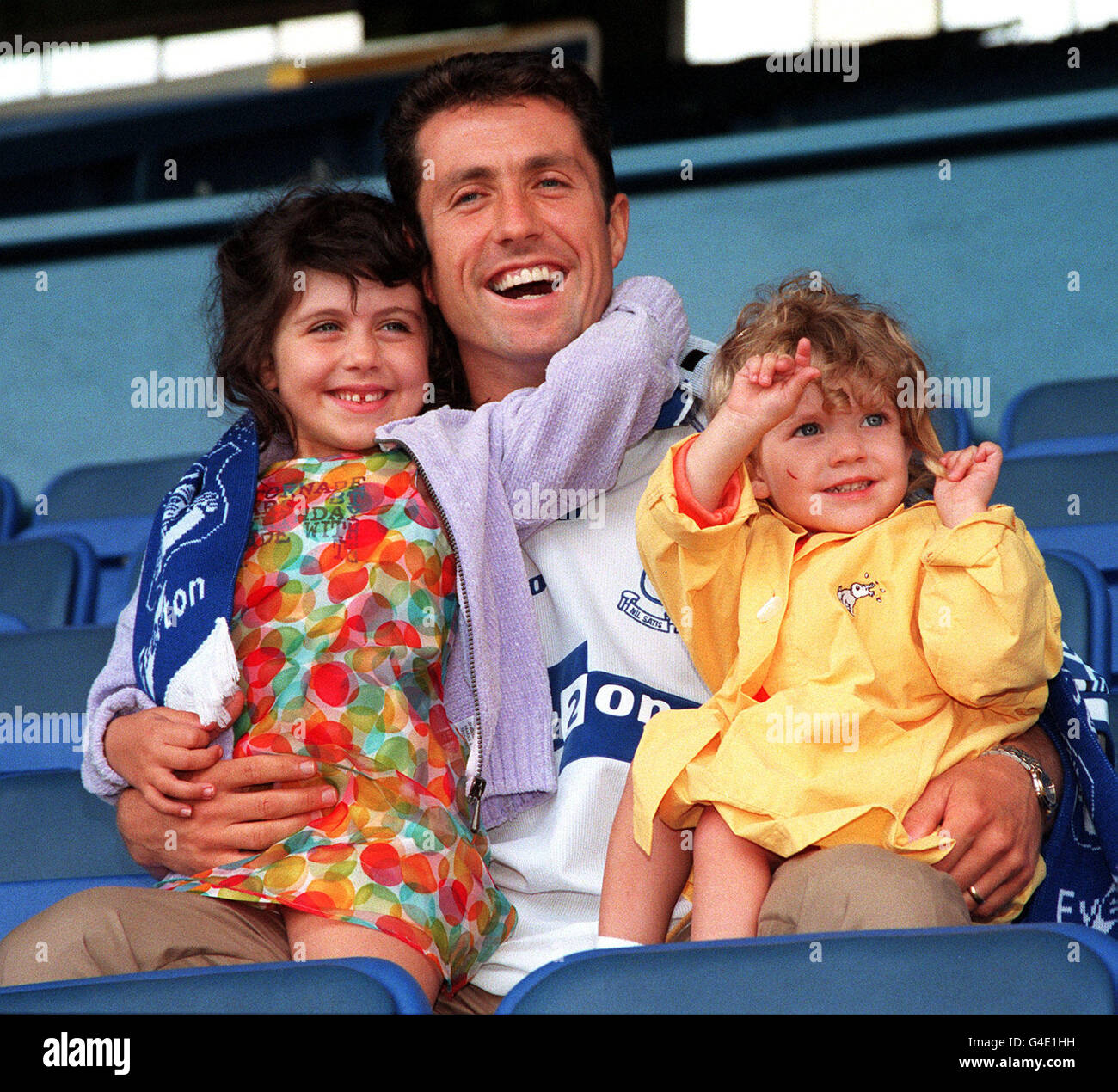 Scotland international, John Collins, with daughters Julia, (left) and ...