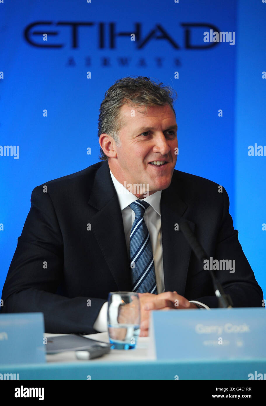 Manchester City's Chief Executive officer Garry Cook during a press ...