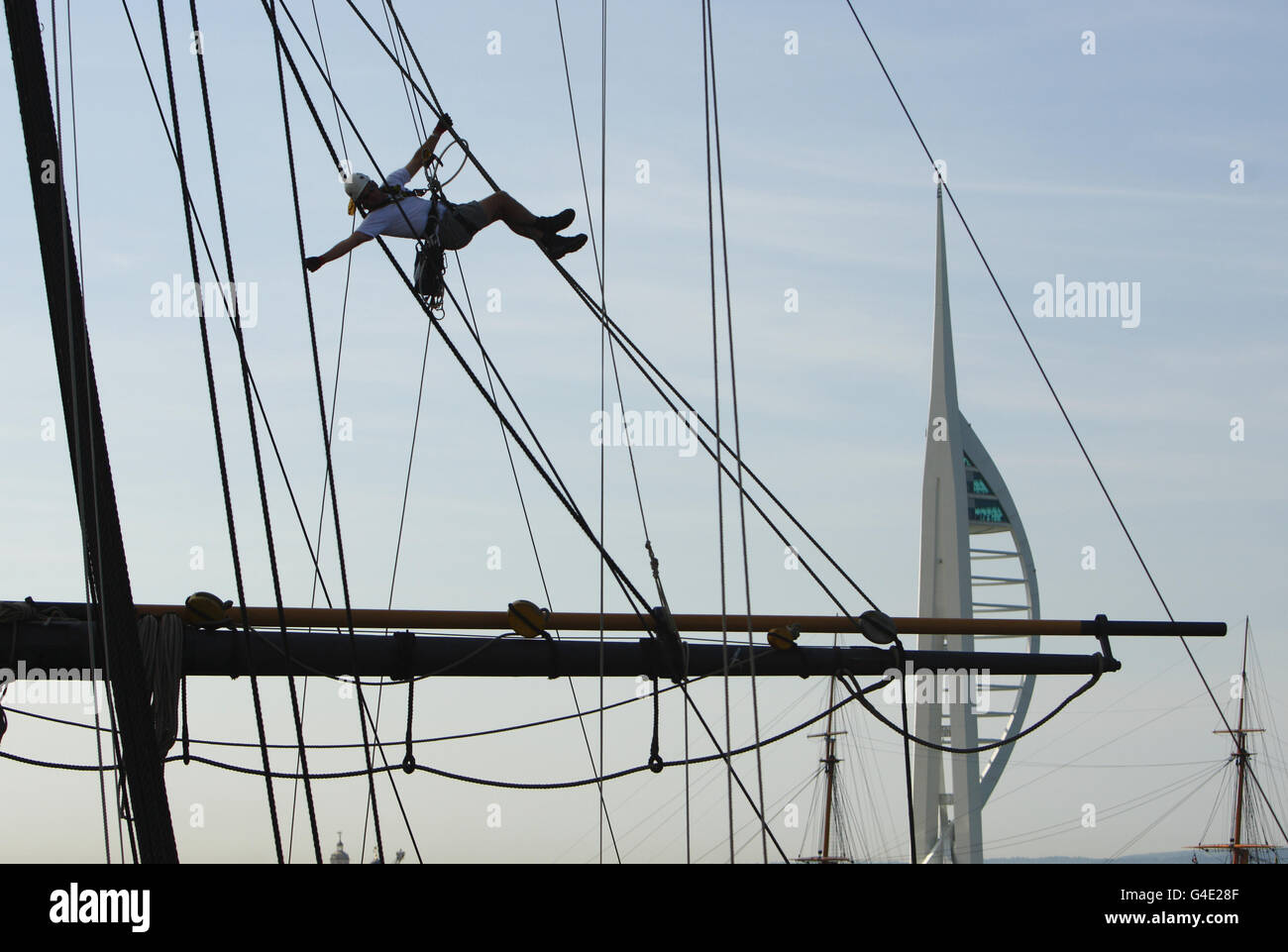 HMS Victory restoration Stock Photo - Alamy
