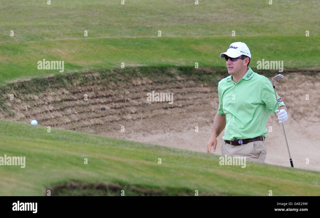 Former Open Champion, USA's Ben Curtis on the 6th hole during a ...