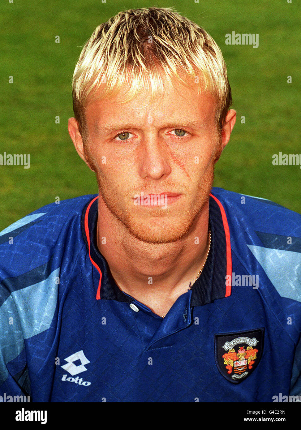 BLACKPOOL Ormerod. Brett Ormerod OF BLACKPOOL FOOTBALL CLUB Stock Photo ...