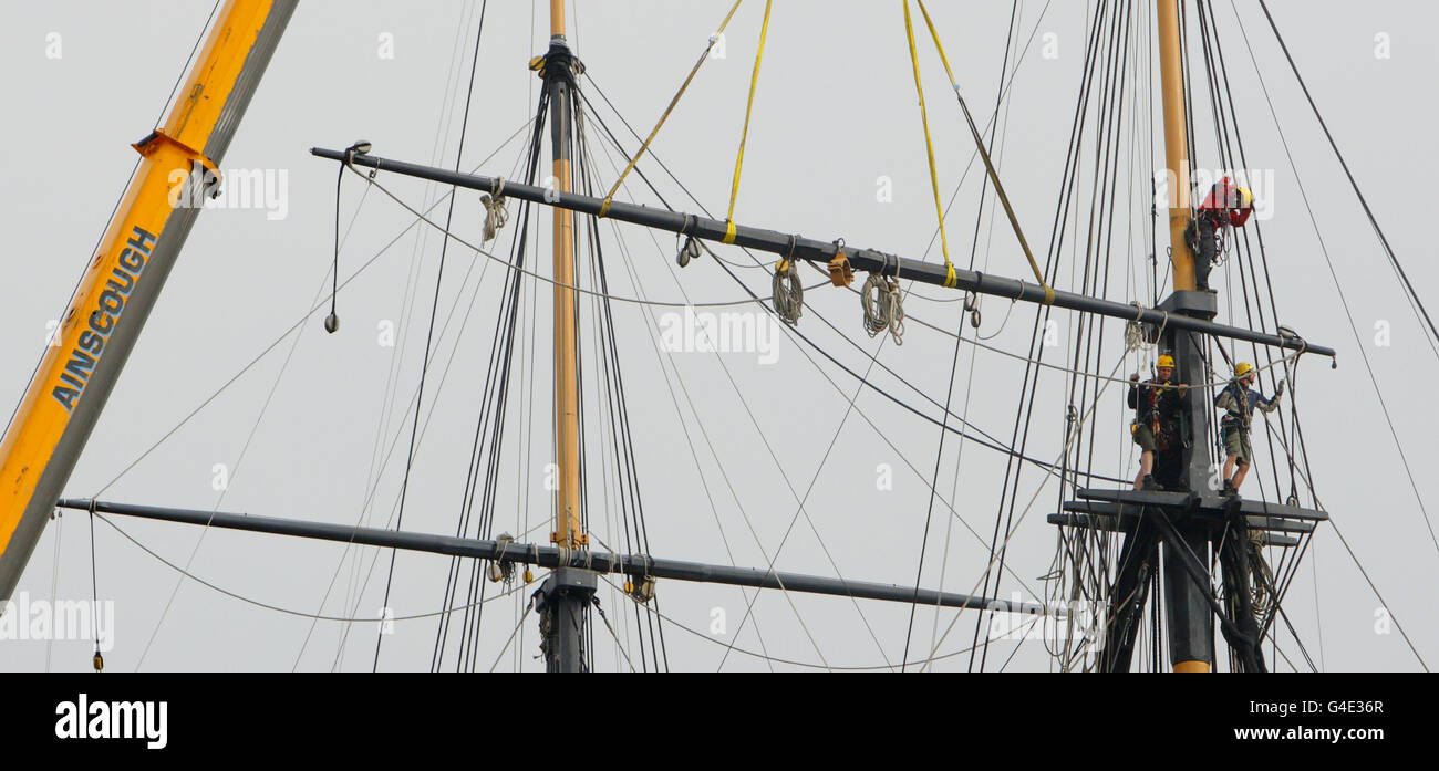 HMS Victory restoration Stock Photo - Alamy