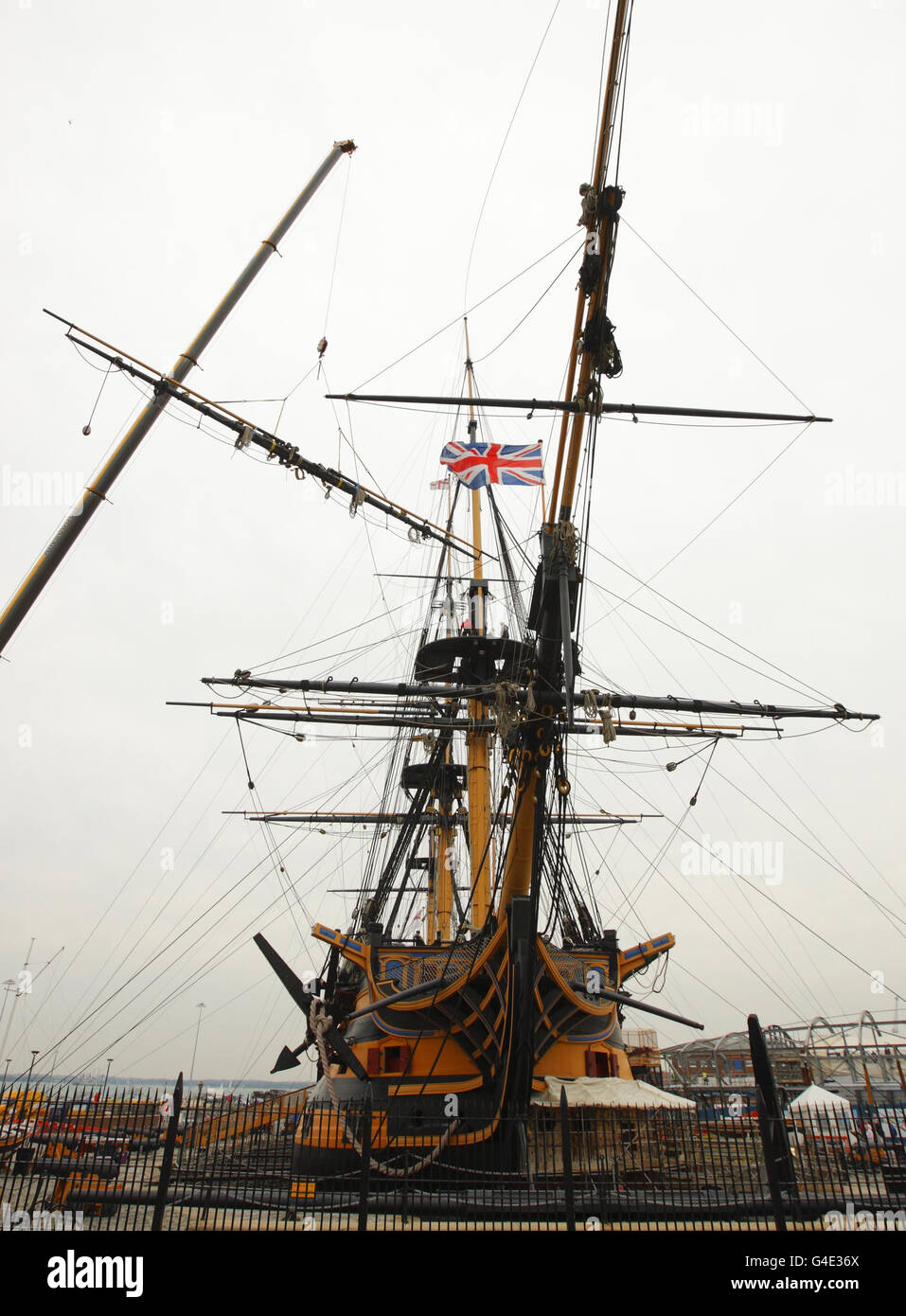 HMS Victory restoration Stock Photo - Alamy