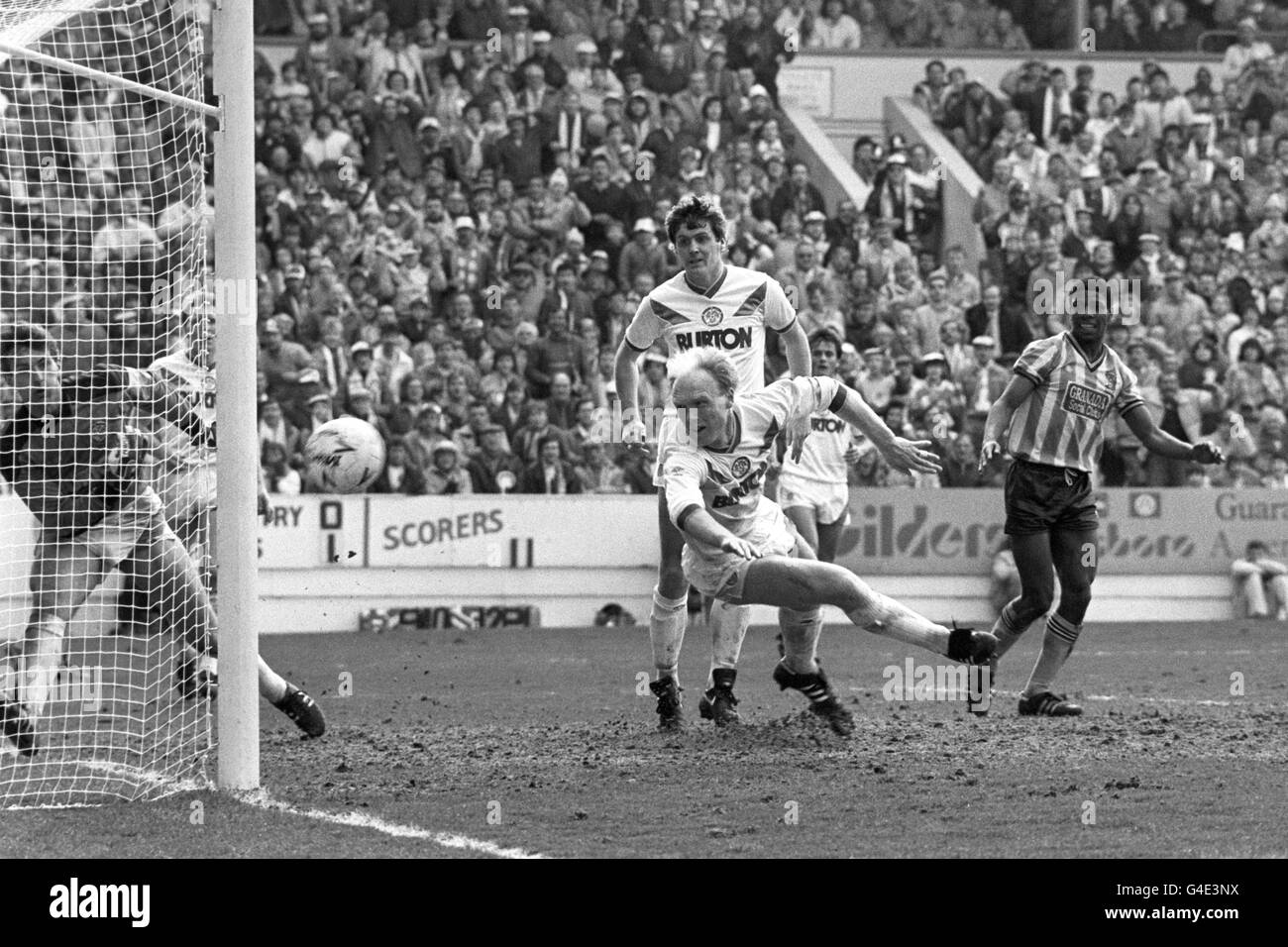 Coventry City's Lloyd McGrath (r) watches as his teammate Micky Gynn ...