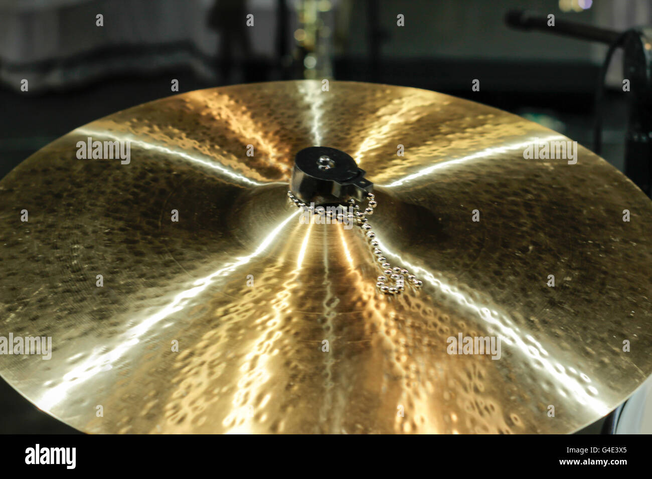 Photograph of a cymbal drum set Stock Photo - Alamy