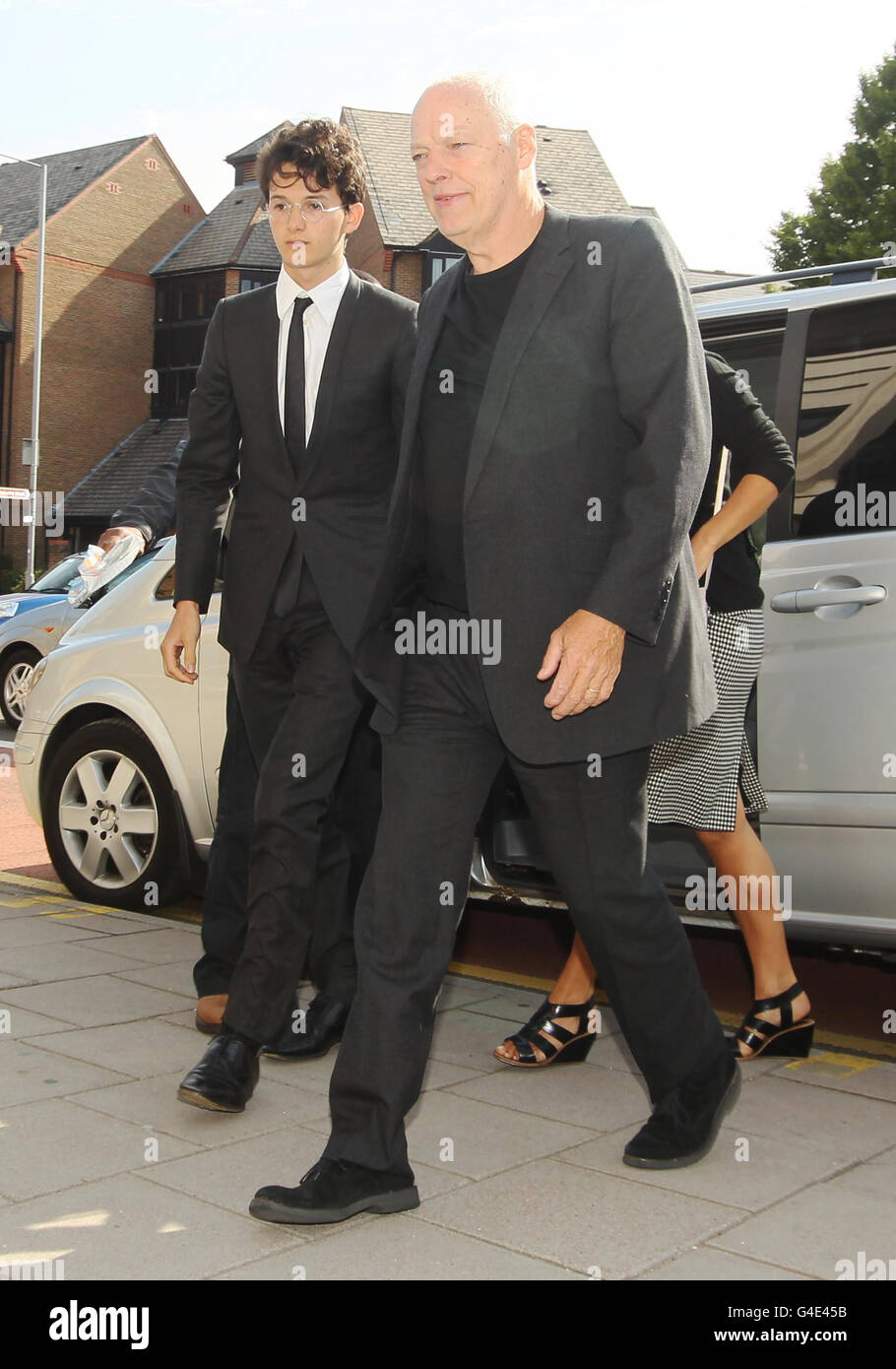Charlie Gilmour arrives at Kingston Crown Court with his father David ...