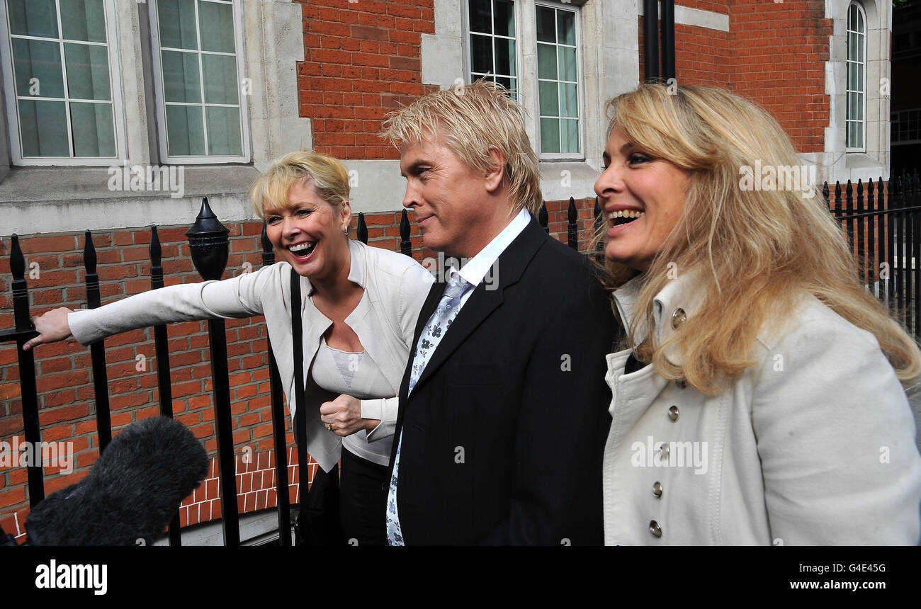 (From left to right) Former Bucks Fizz members Cheryl Baker, Mike Nolan ...