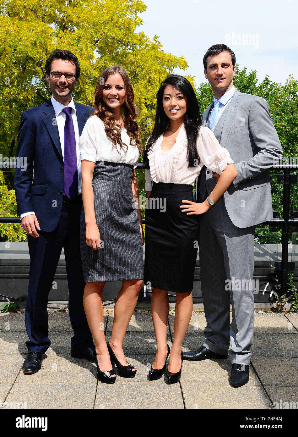 (From left to right) The Apprentice finalists Tom Pellereau, Helen ...