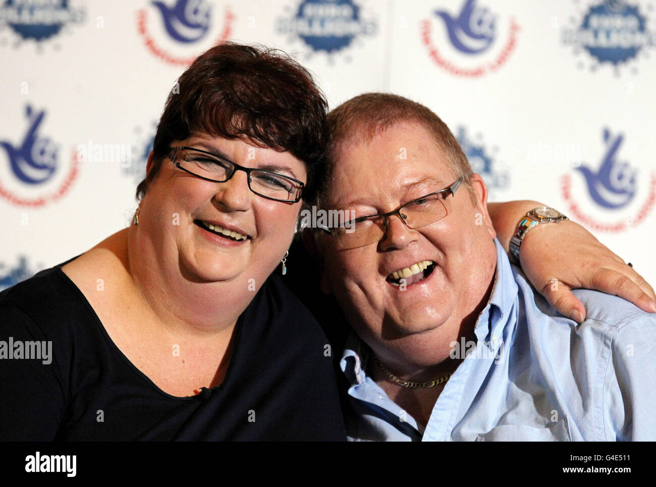 Colin and Chris Weir, from Largs in Ayrshire, pose for photographs ...