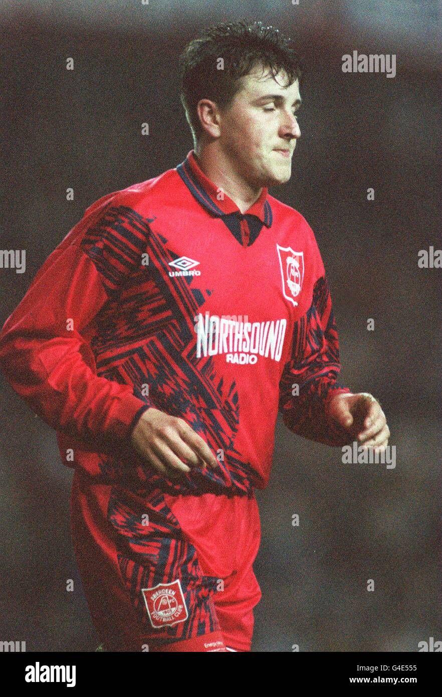 SCOTTISH SOCCER. SCOTT THOMSON, ABERDEEN Stock Photo - Alamy