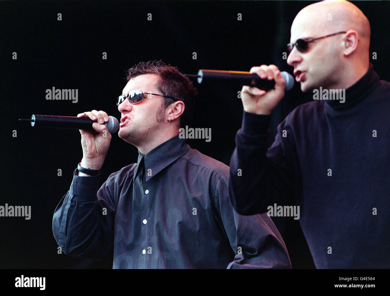 Danbert NoBacon (right) originally named Nigel Hunter singing with ...