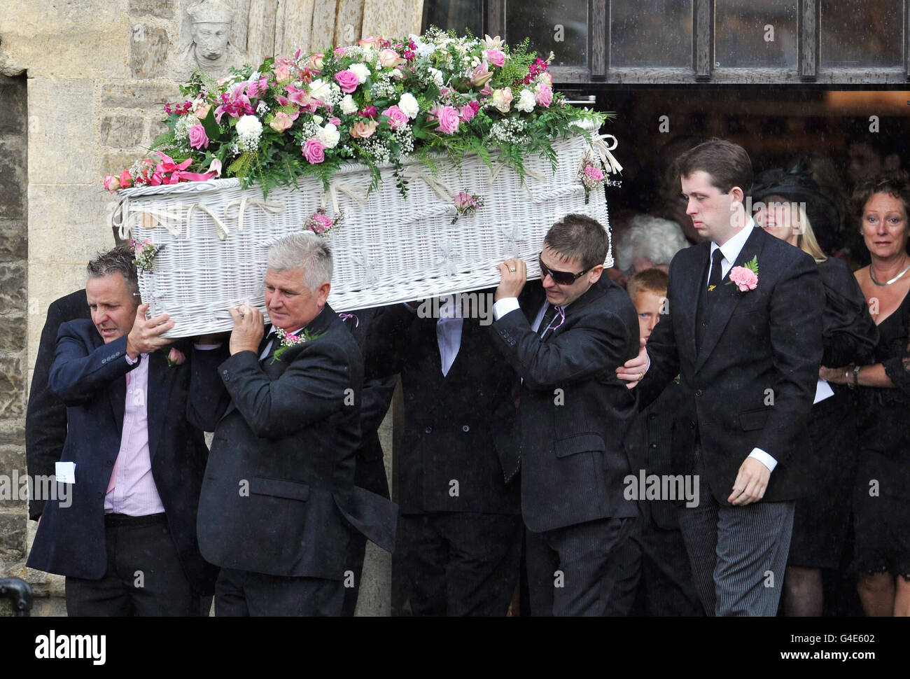 Becky Godden-Edwards funeral Stock Photo - Alamy