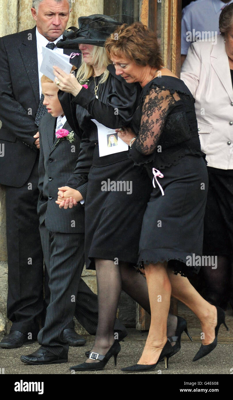 Becky Godden-Edwards funeral Stock Photo - Alamy