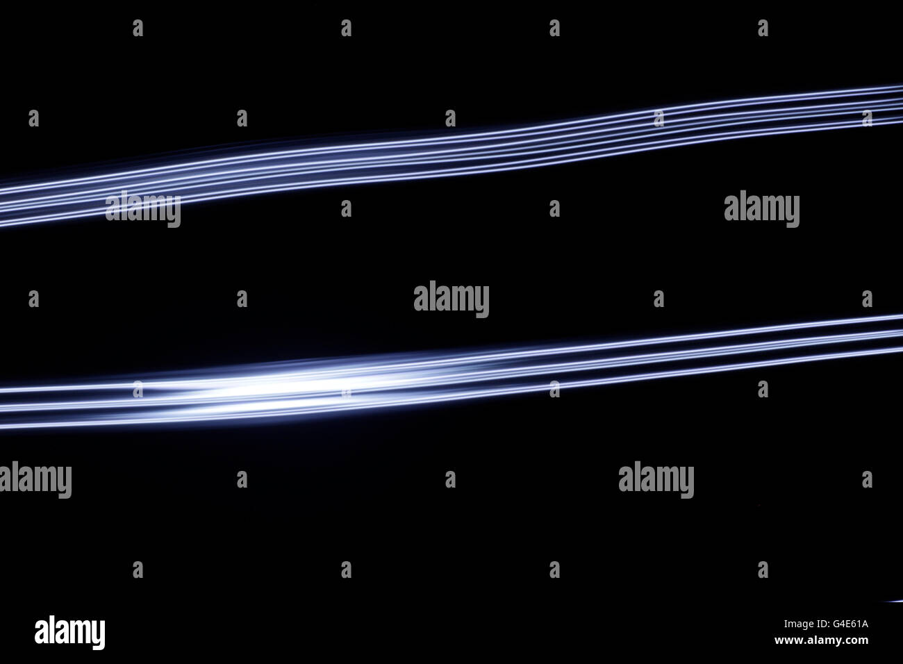 Photograph of an abstract light drawing with a long exposure effect ...