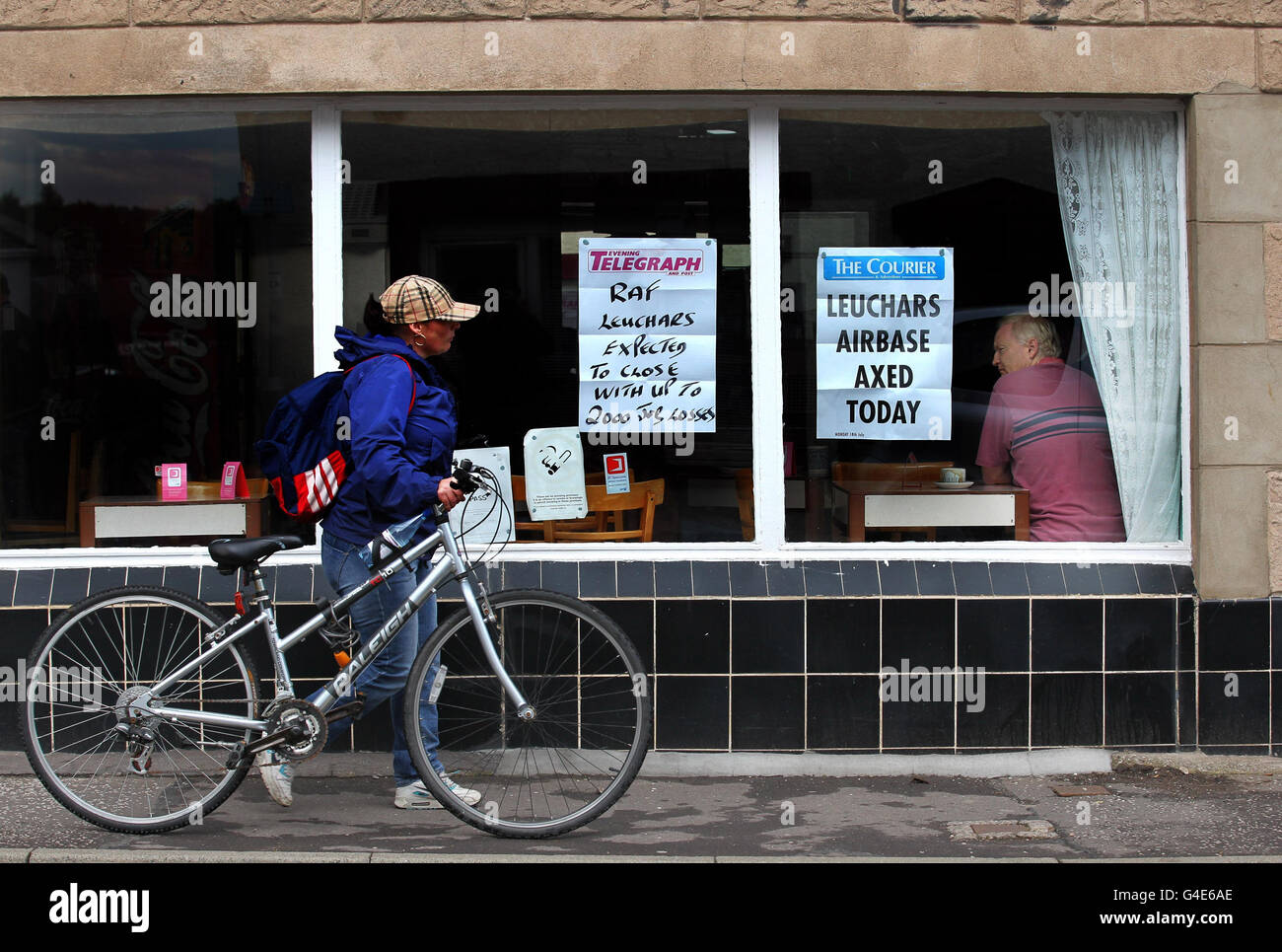 Posters in a local cafe report that RAF Leuchars is to become an army ...