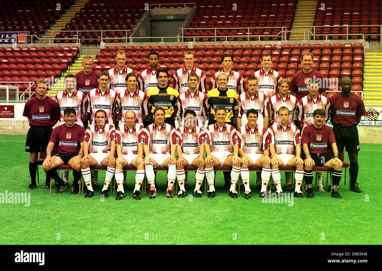 Football. NORTHAMPTON TOWN FOOTBALL TEAM Stock Photo - Alamy