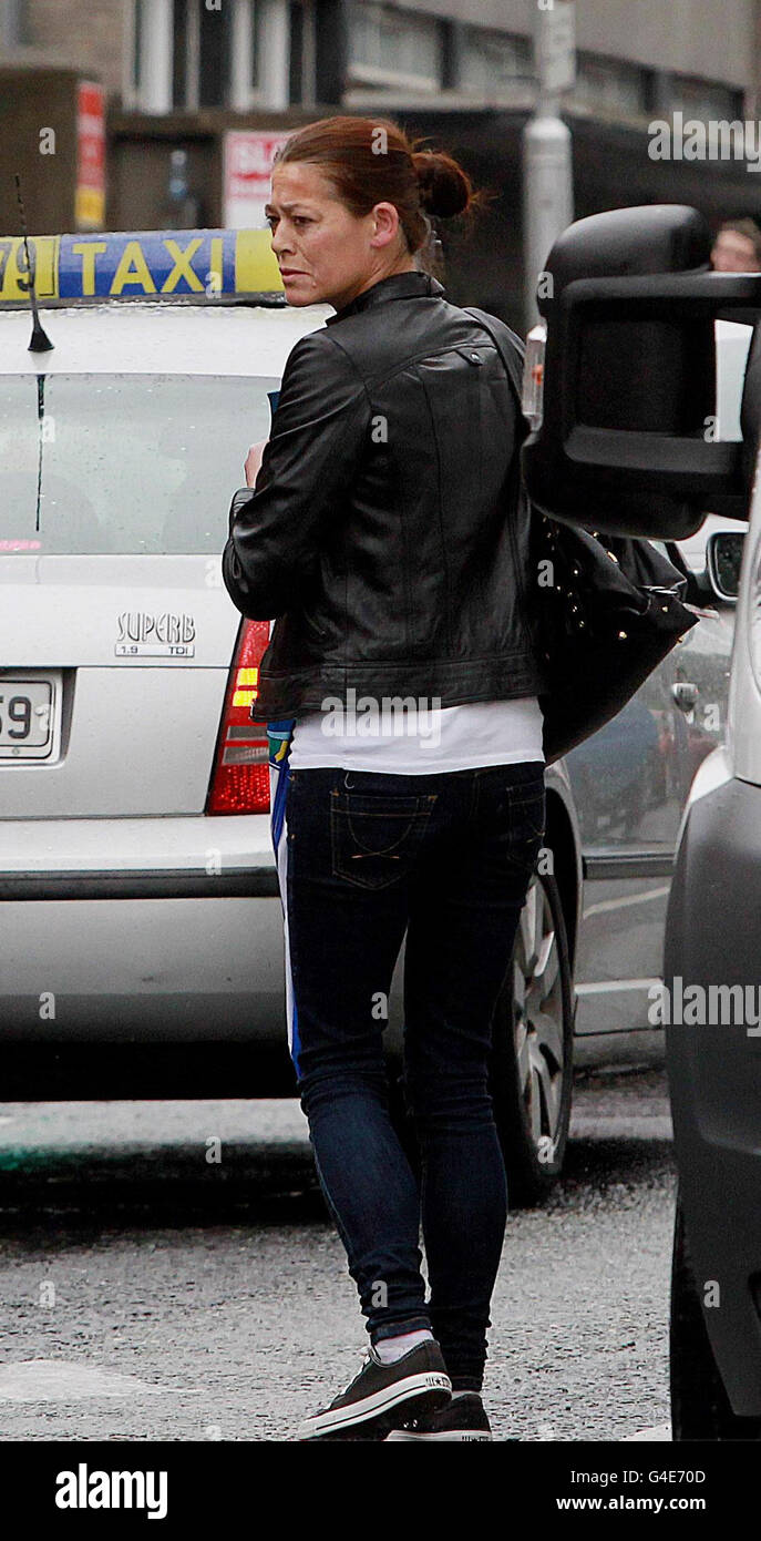 Fidelma Gaffney, mother of Owen Gaffney, is seen outside Dublin Circuit ...