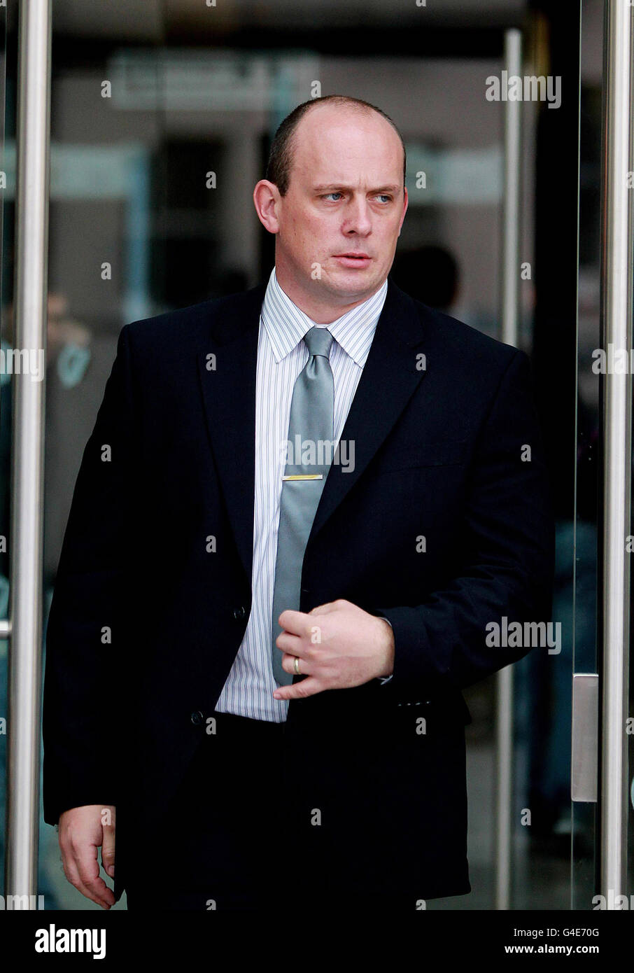 Sean O'Leary, one of the four Gardai accused of assaulting Owen Gaffney ...
