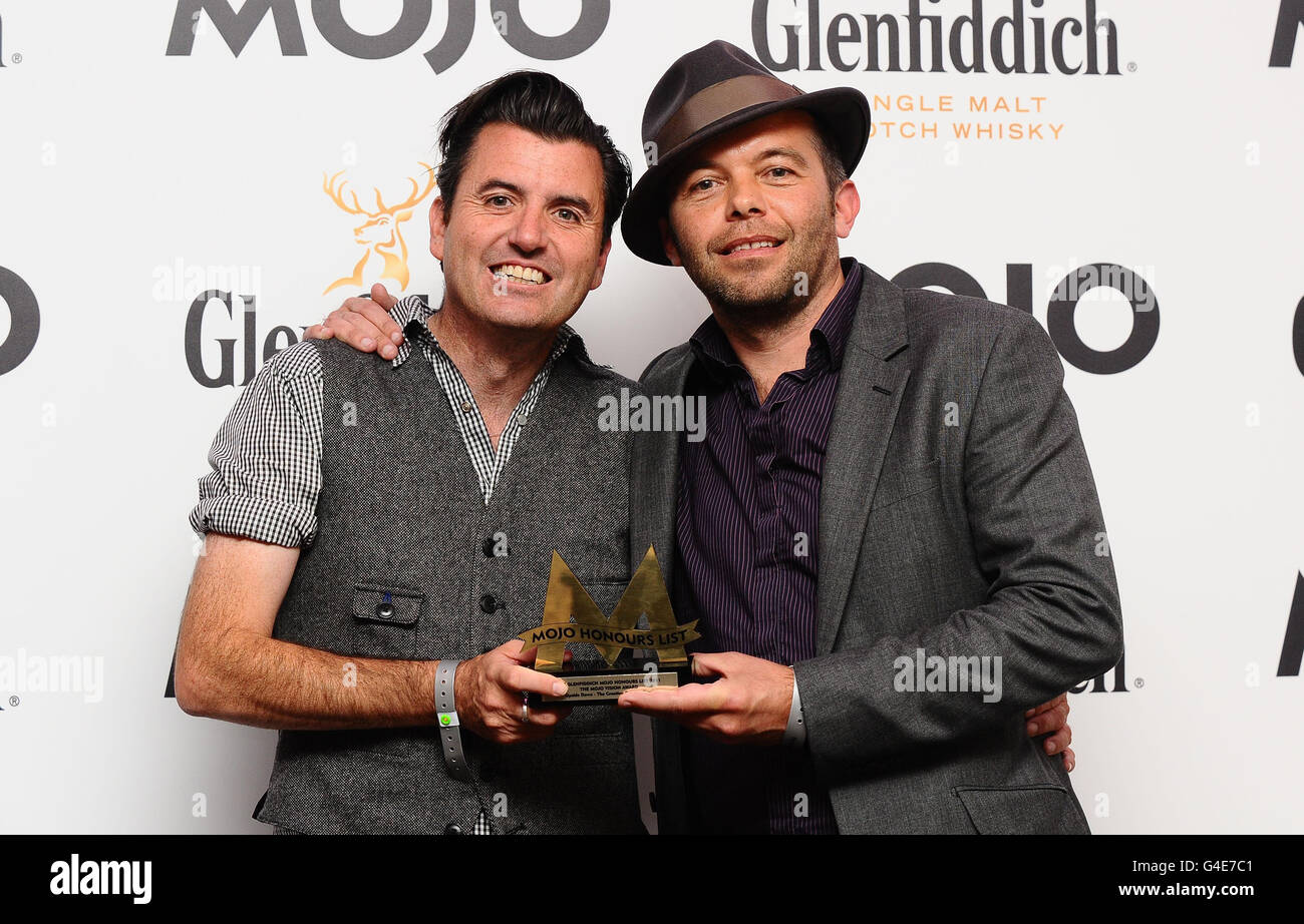 Danny O'Connor (left) and Mark Gardiner of Upside Down win the Mojo ...