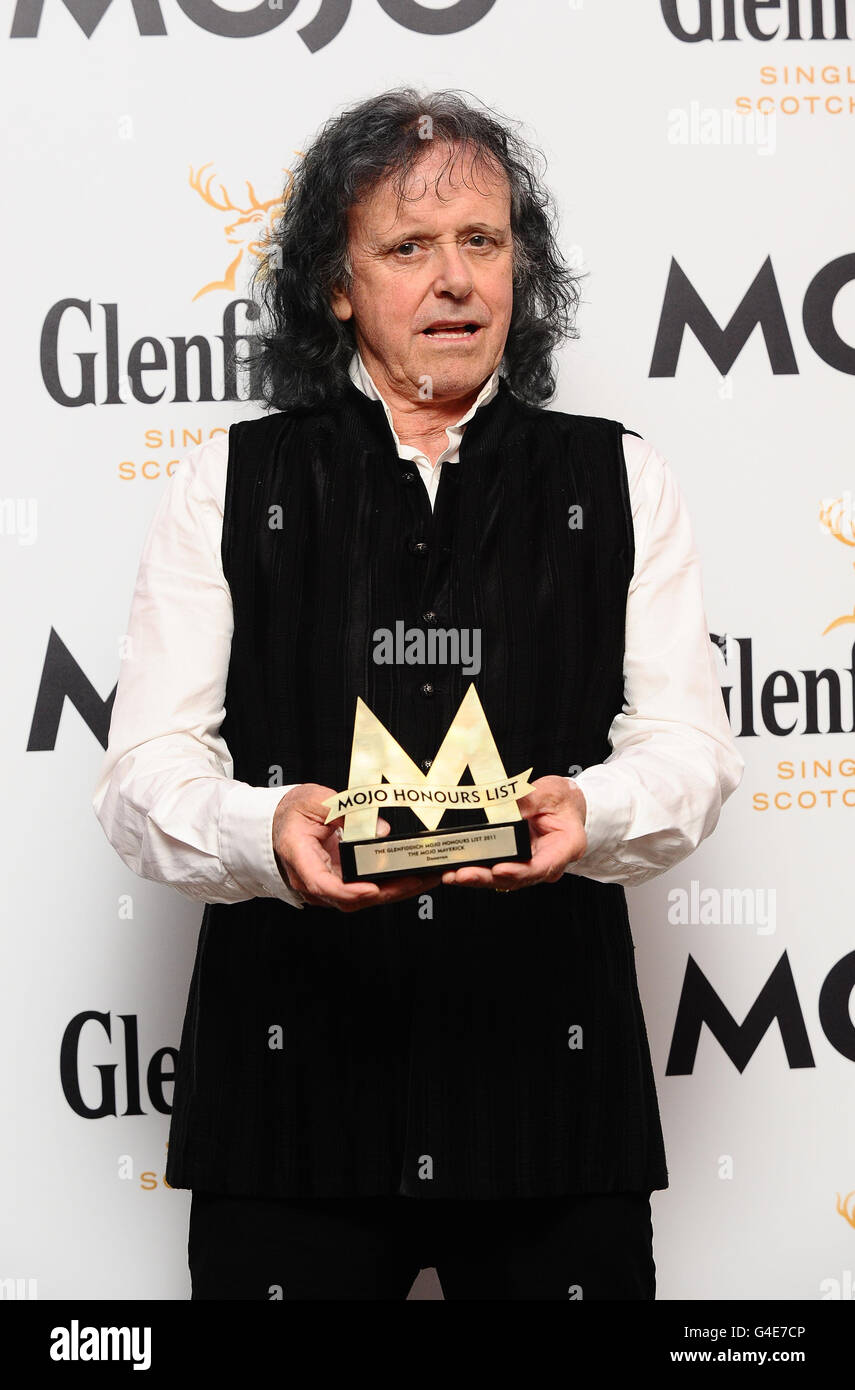 Donovan is presented with the Maverick Award at the Mojo Awards ...