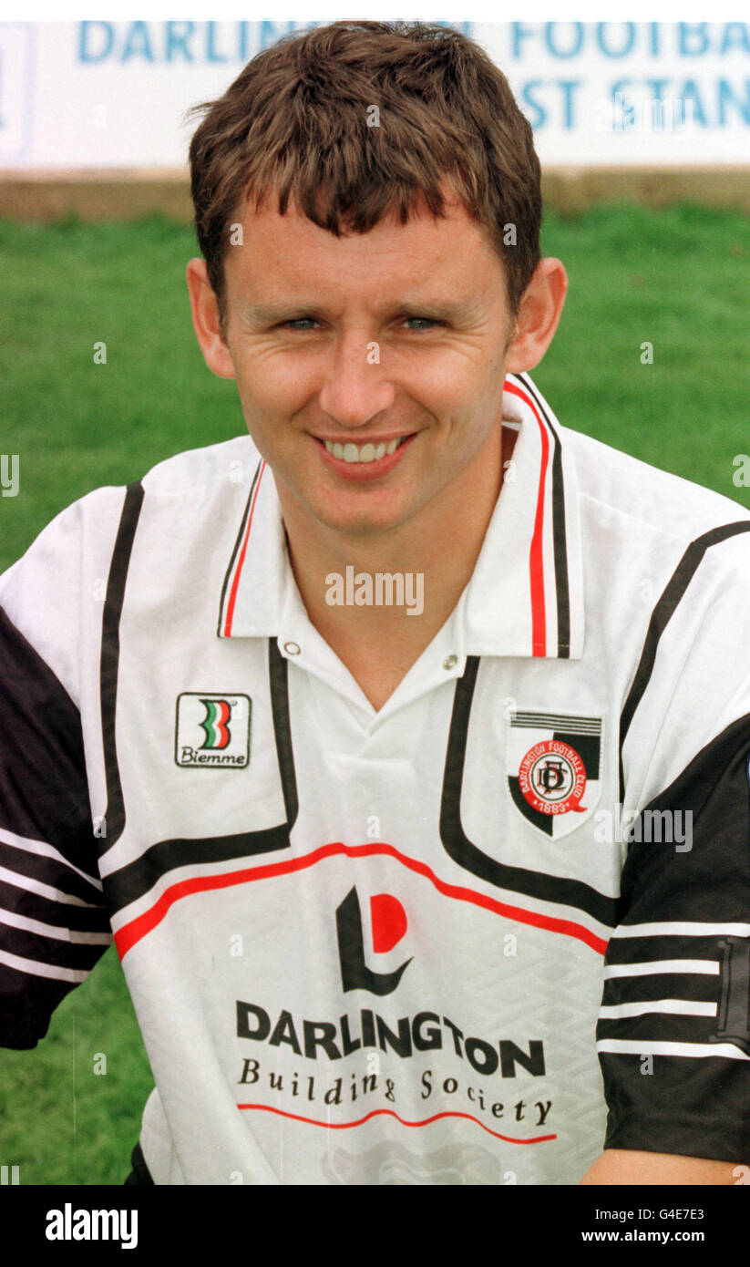 Football. DARLINGTON FOOTBALL CLUB Brian Atkinson Stock Photo - Alamy