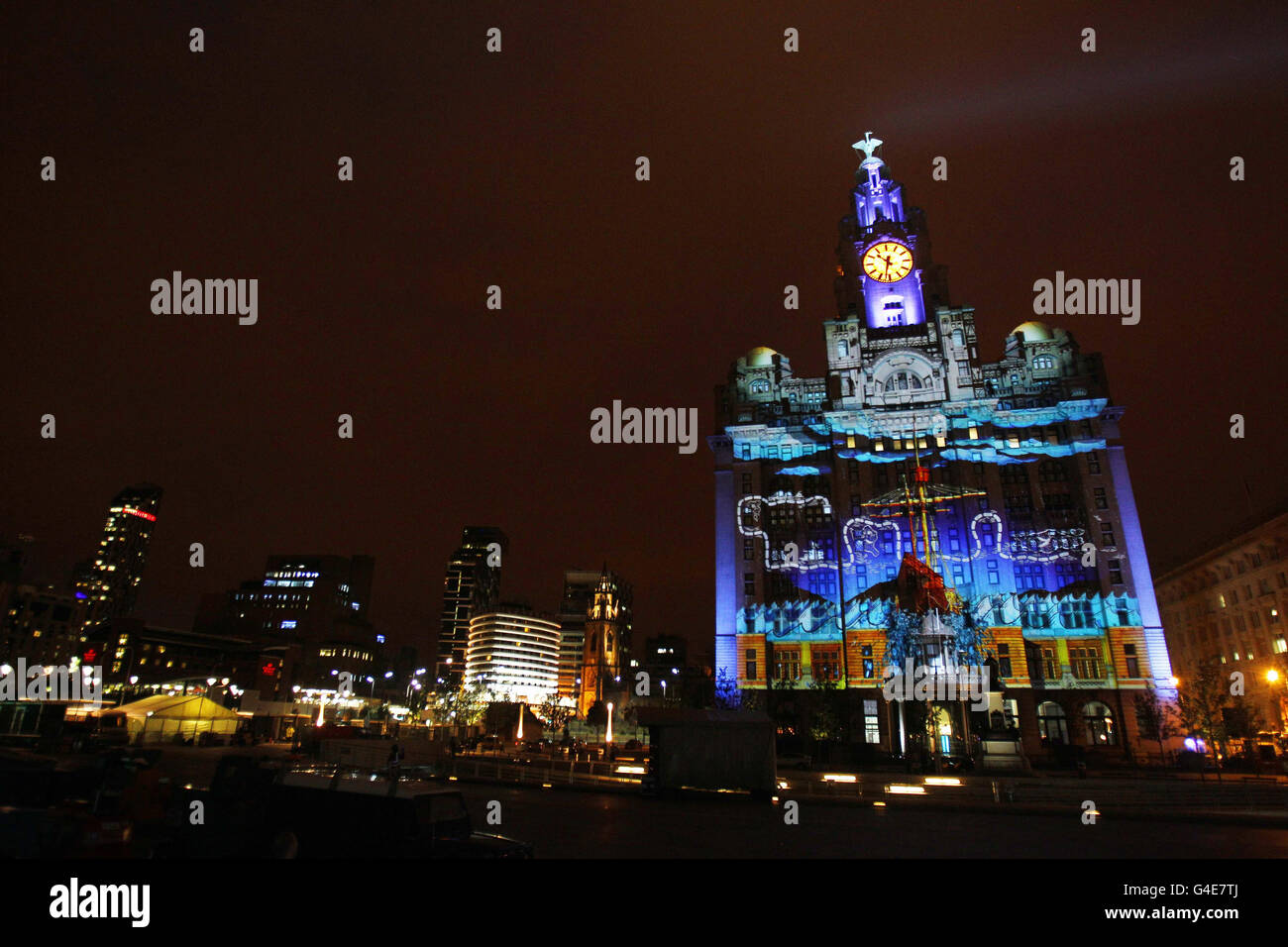 Liver building projections hi-res stock photography and images - Alamy