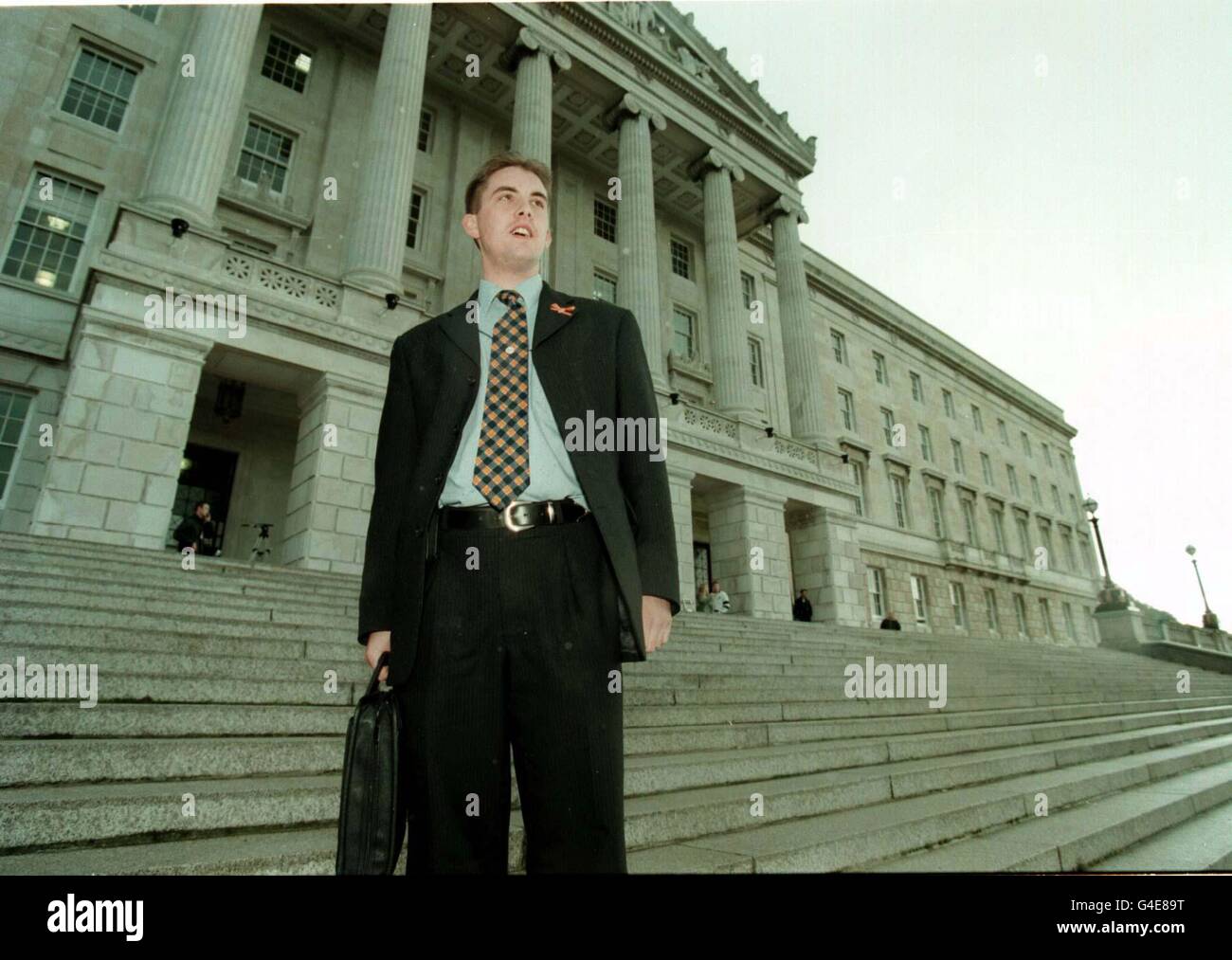 The Assembly's youngest member, Paul Berry of the DUP on the steps to ...