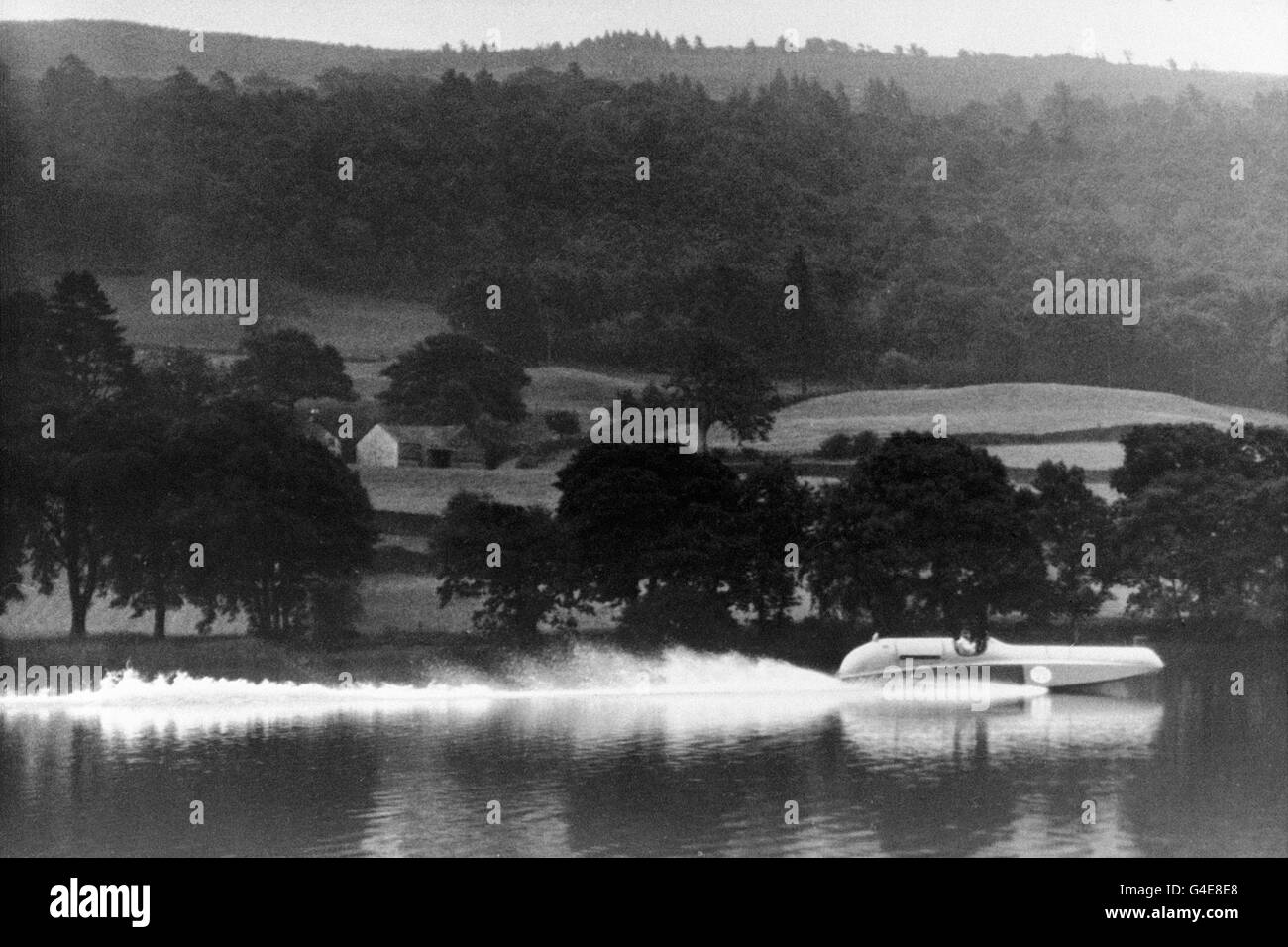 Transport - Water Speed Record - Coniston Water Stock Photo - Alamy