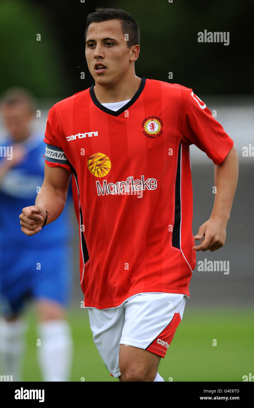 Soccer - Pre Season Friendly - Newcastle Town v Crewe Alexandra - Lyme ...