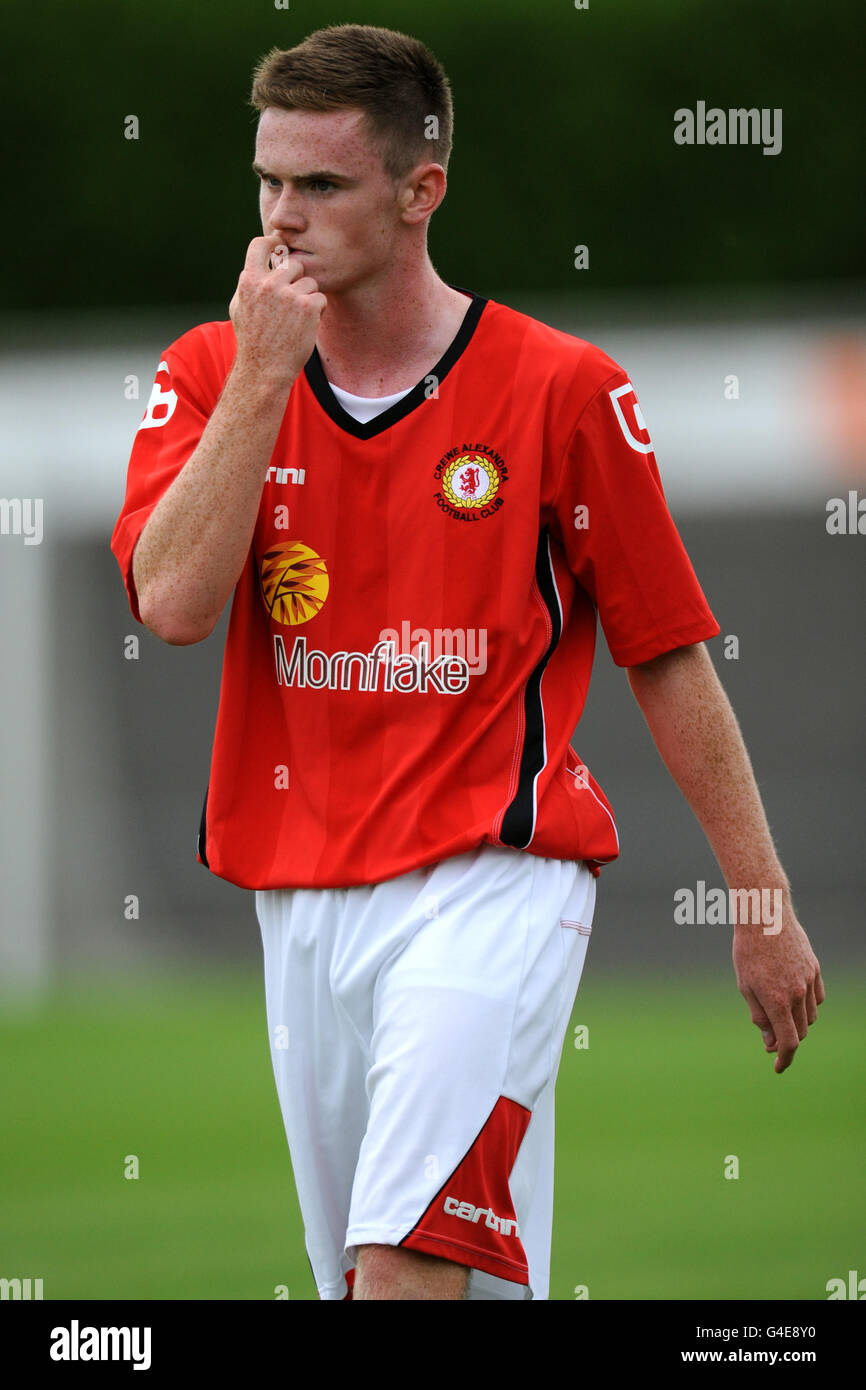 Soccer - Pre Season Friendly - Newcastle Town v Crewe Alexandra - Lyme ...