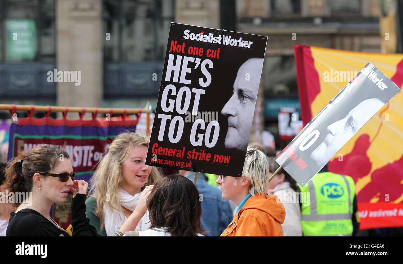Public sector worker strike Stock Photo - Alamy