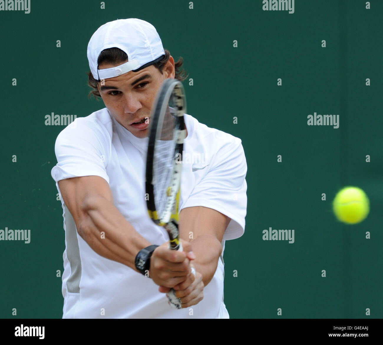 Spains rafael nadal during training hi-res stock photography and images ...