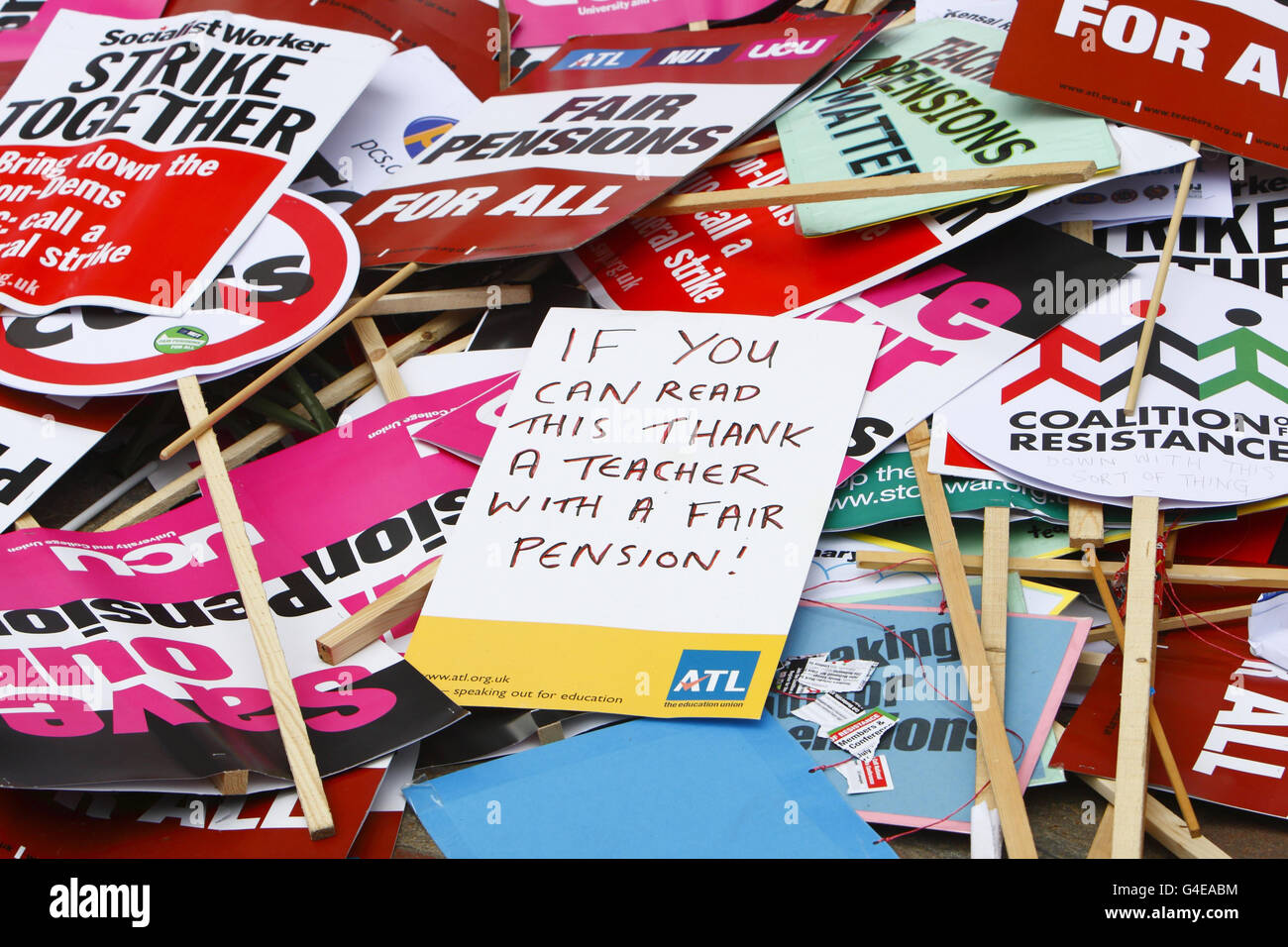 Public sector worker strike Stock Photo - Alamy