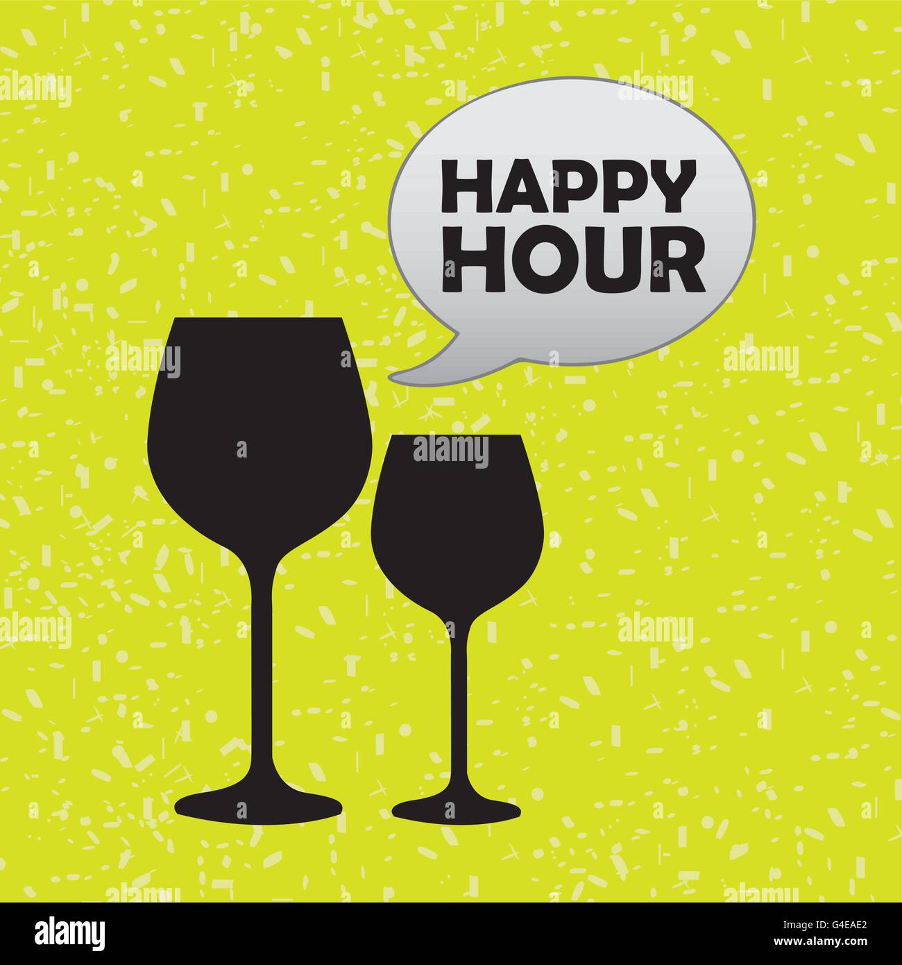 happy hour design Stock Vector Image & Art - Alamy