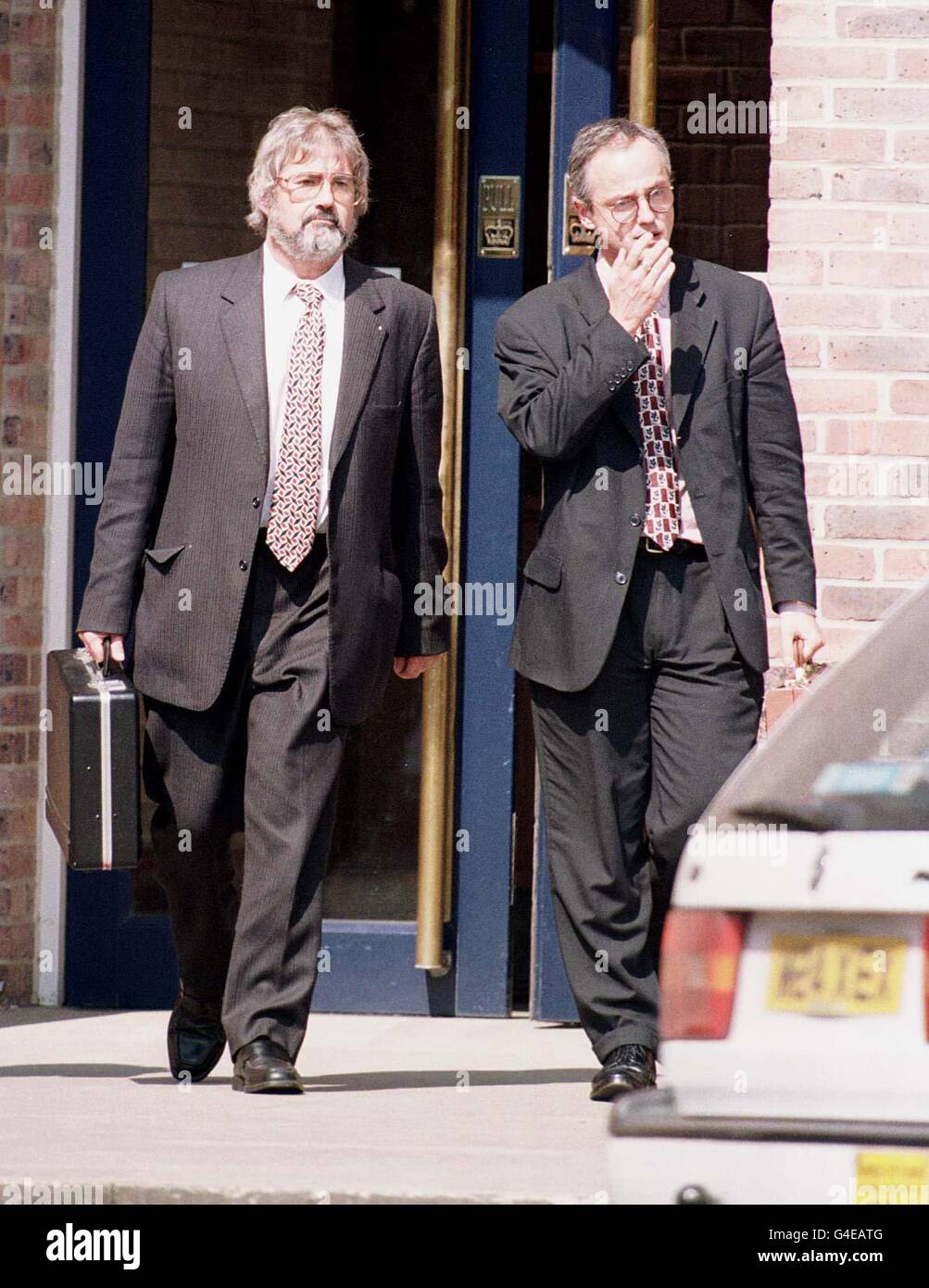 John Stacey (left) husband of registered child minder Helen Stacey who ...