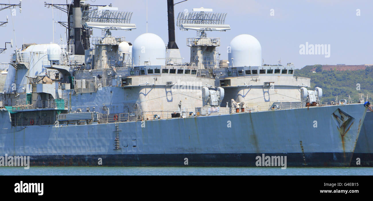 Military Stock - Type 42 Destroyers - Portsmouth Stock Photo - Alamy