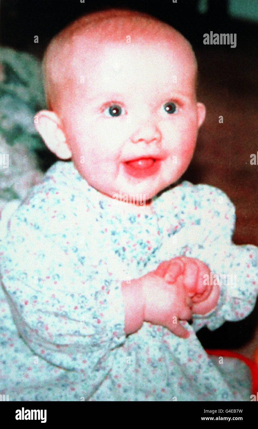 PA NEWS PHOTO 10/5/95 BABY HELEN SANGER, VICTIM OF MANSLAUGHTER FROM ...