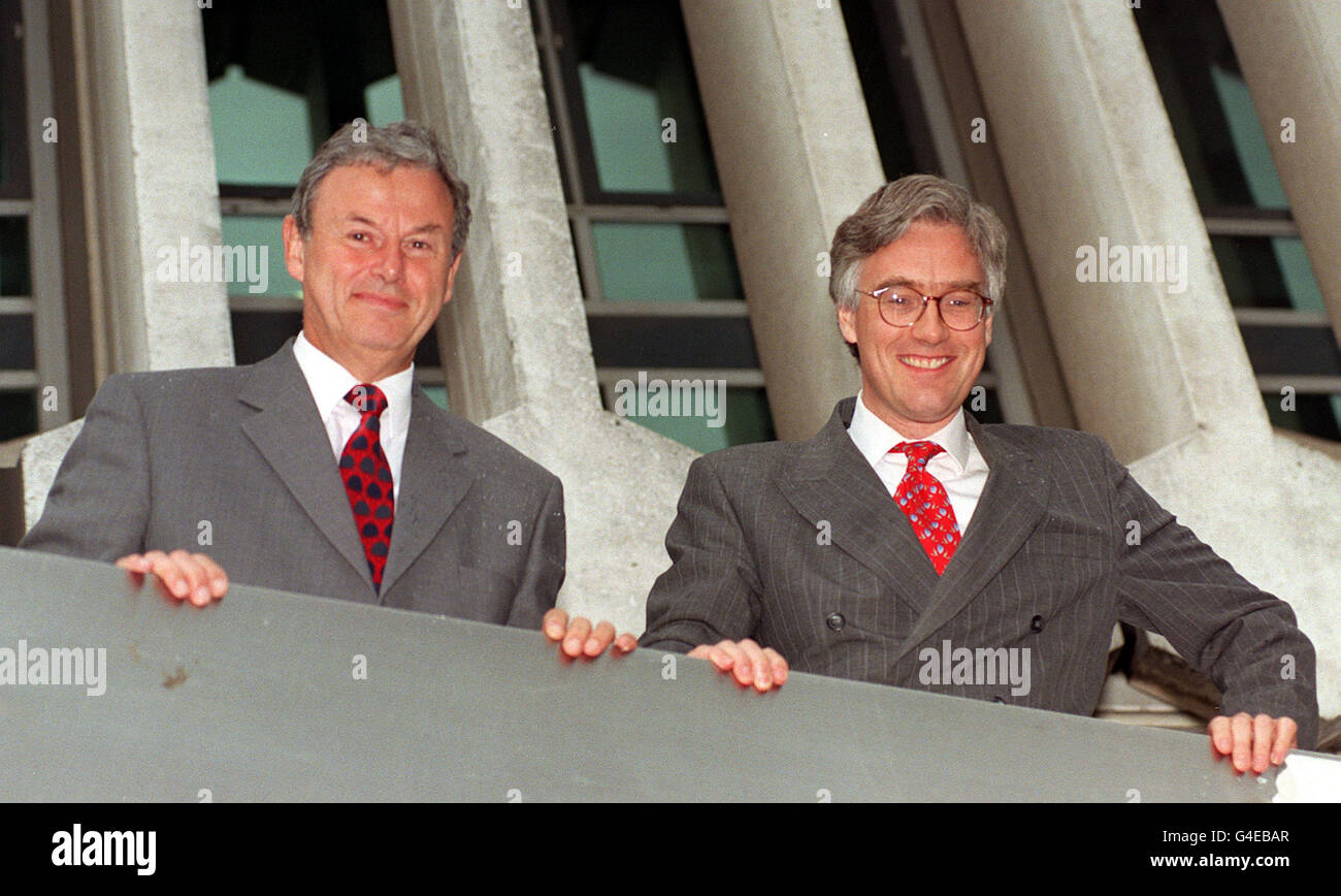 CBI Director-General Adair Turner (right) and Sir Clive Thompson, in ...