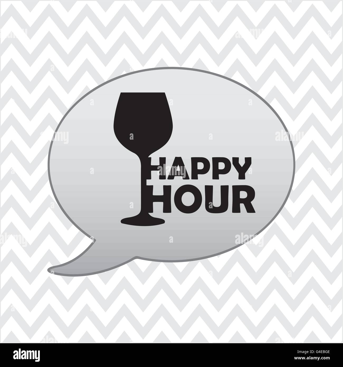 happy hour design Stock Vector Image & Art - Alamy