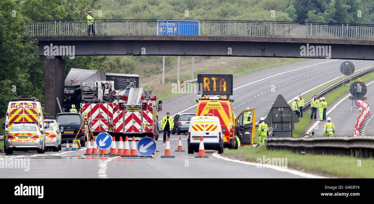 M8 crash hi-res stock photography and images - Alamy
